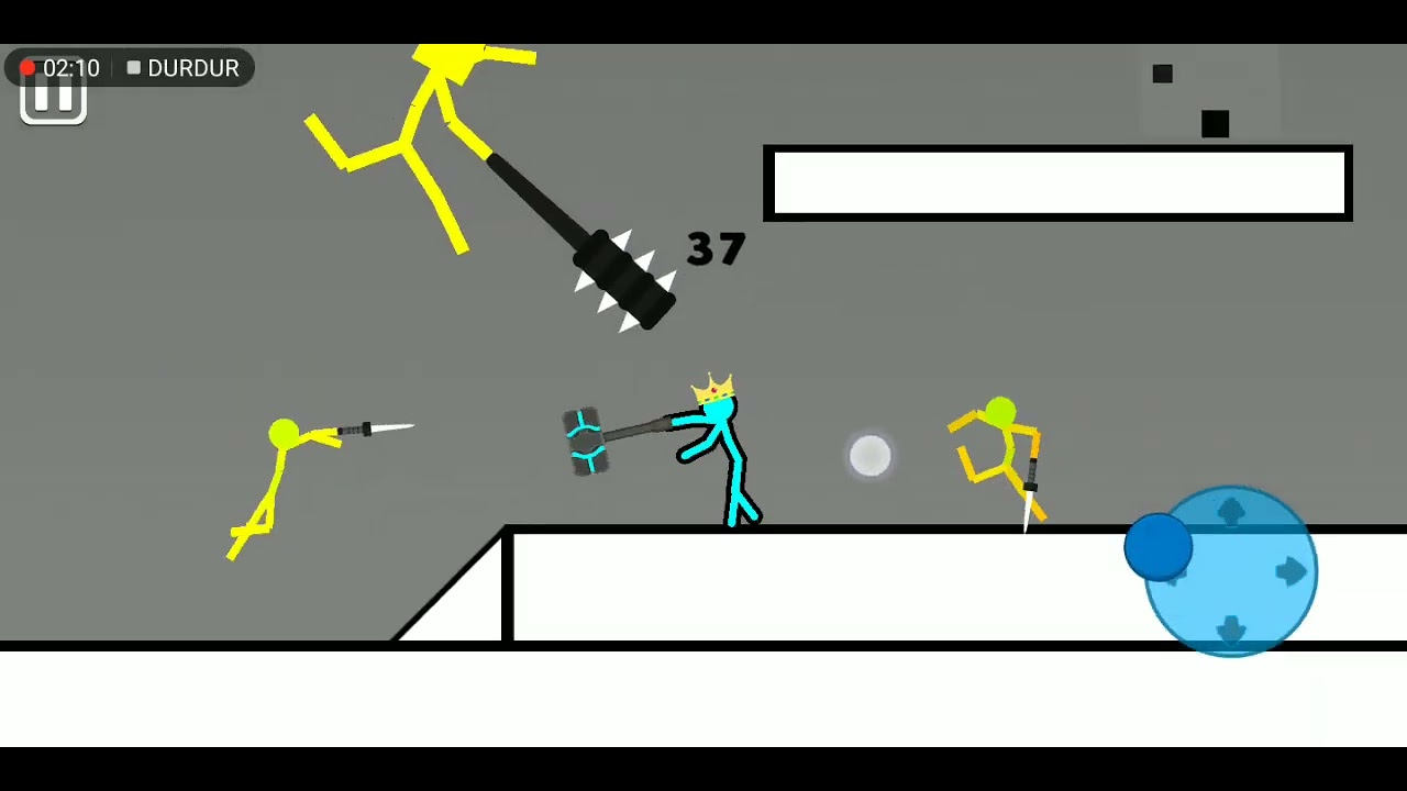#blue stickman vs Orange yellow stickman - YouTube