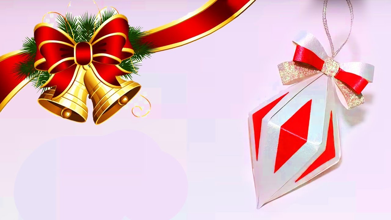 How to Make A Beautiful Hanging Paper Decoration (Christmas Crafts ...