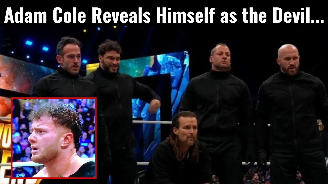 Adam Cole Reveals Himself as the devil at AEW Worlds End | AEW News # ...