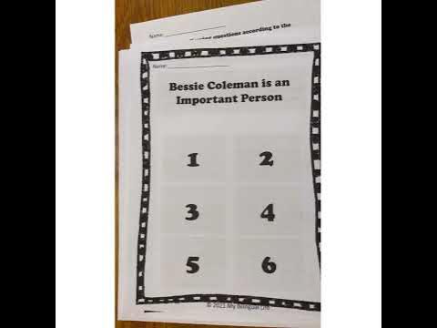 Bessie Coleman English Reading Comprehension Passage Product Preview ...
