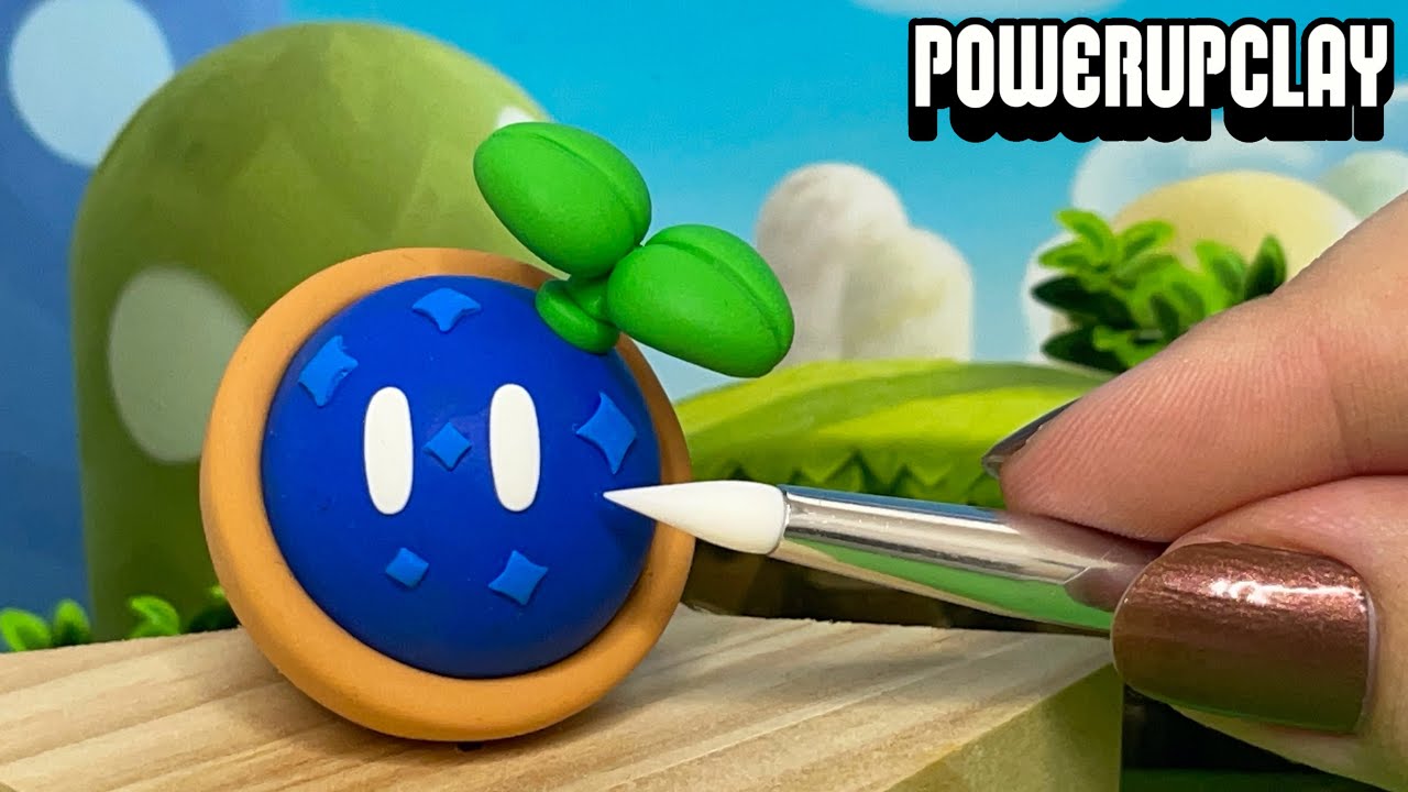 Making a Wonder Seed from Super Mario Bros. Wonder | Polymer Clay - YouTube