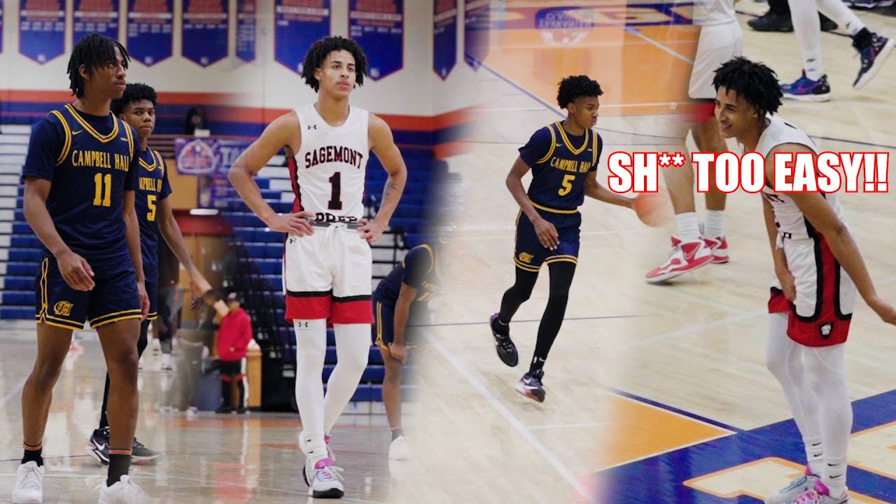 UNKNOWN DUO GOES AT D1 GEORGIA COMMIT??!! Sagmont Prep vs Campbell Hall - YouTube