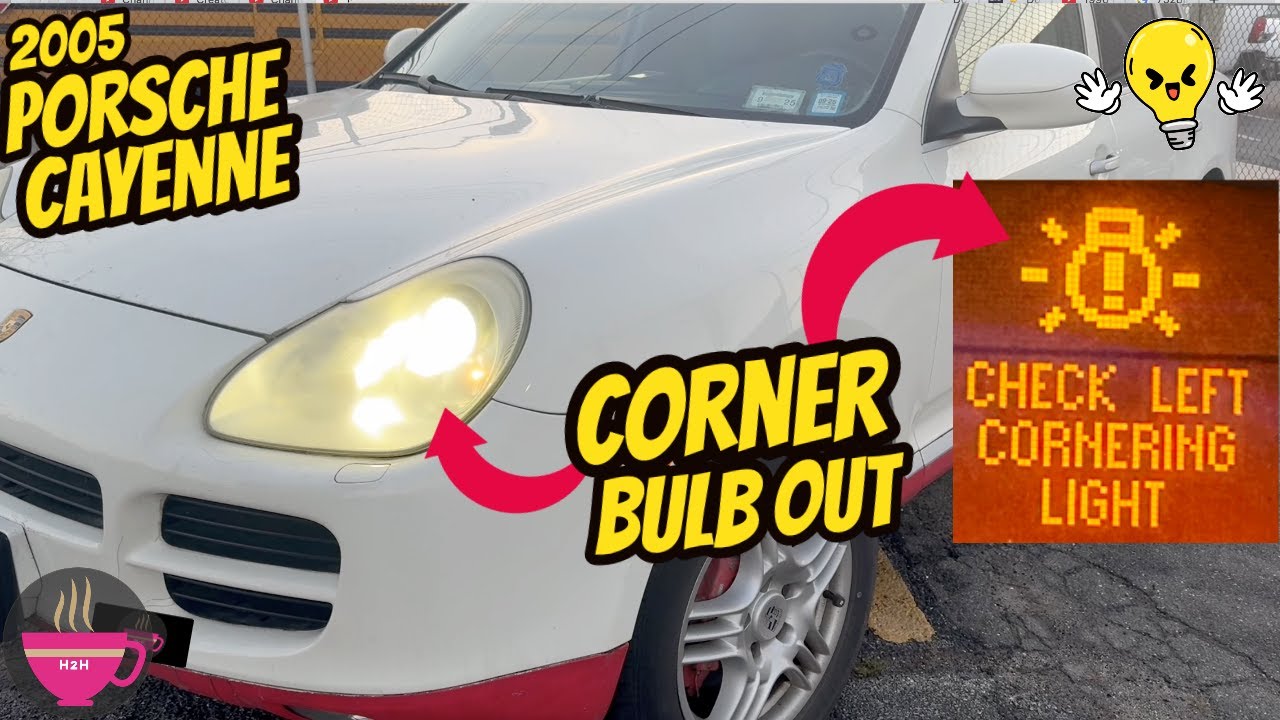 How to: Cornering / Corner Light Bulb Replace 2005 Porsche Cayenne ...