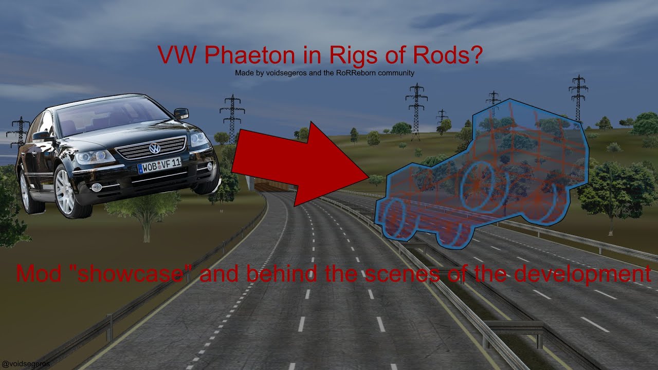 Rigs of Rods: My Volkswagen Phaeton mod ("showcase" and behind the ...