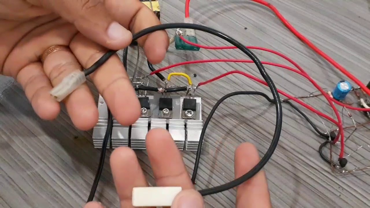 Trocando os mosfetes e fazendo a ponte retificadora do inversor - YouTube