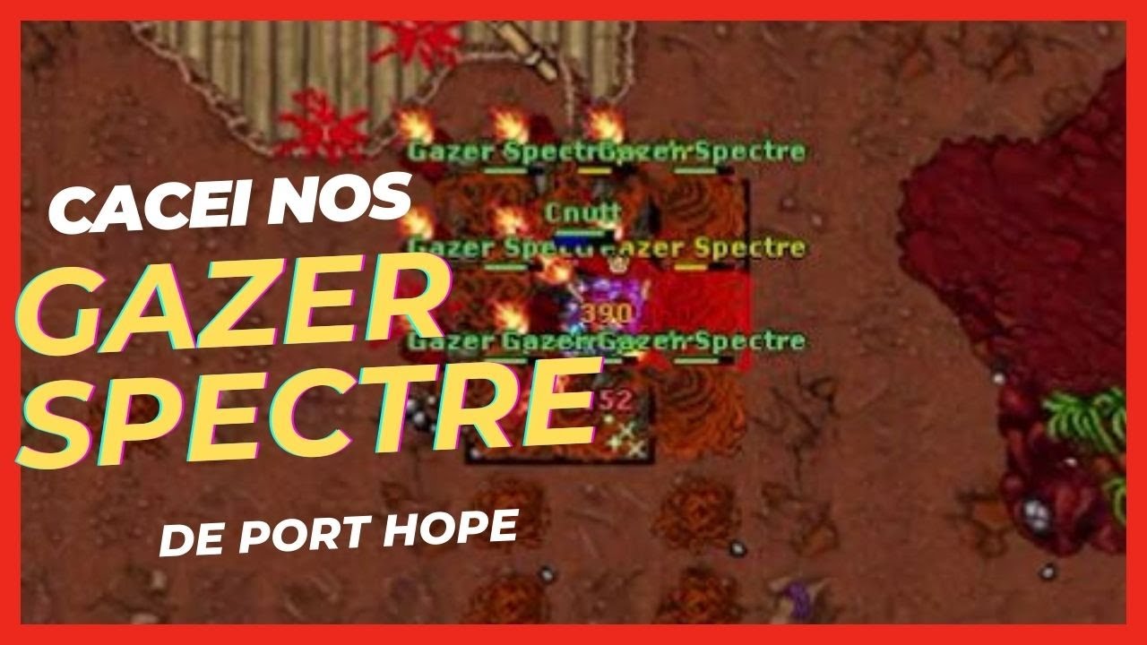 TIBIA GAMEPLAY - EK SOLO! CACEI 30 MINUTOS EM GAZER SPECTRE DE PORT ...