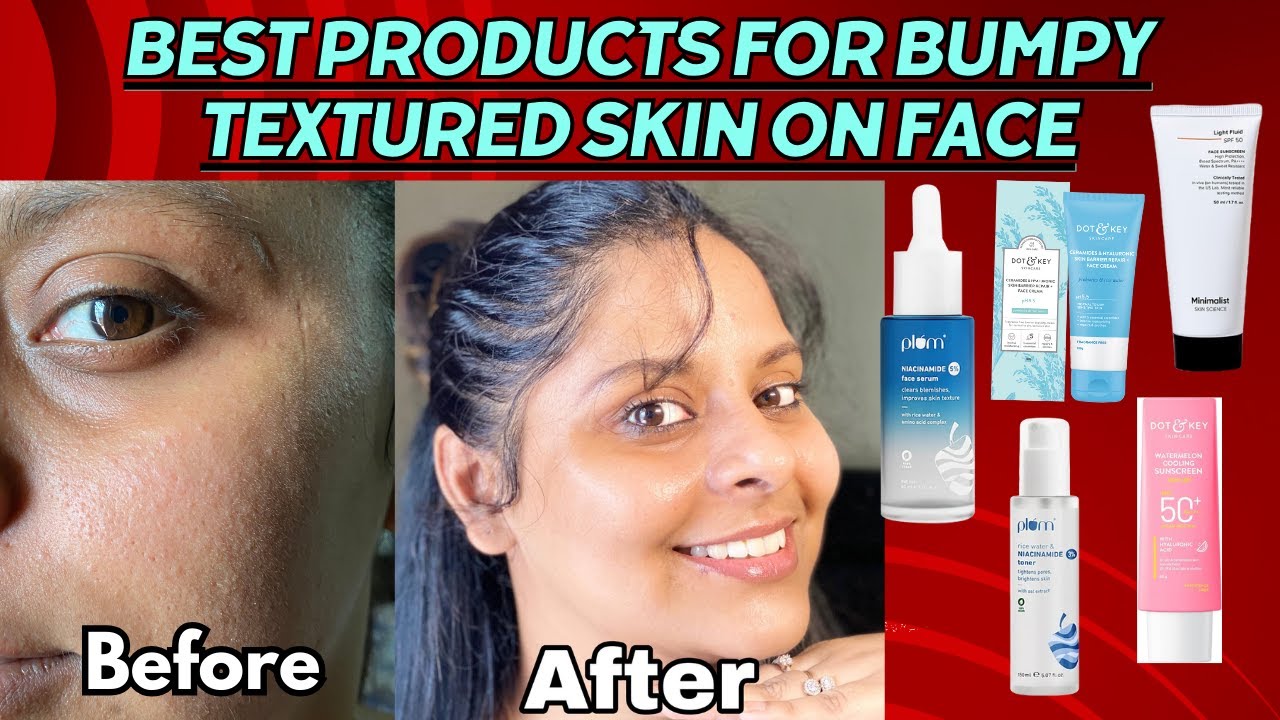 Best products for bumpy textured skin on face🤩🌟(Product Recommendation ...