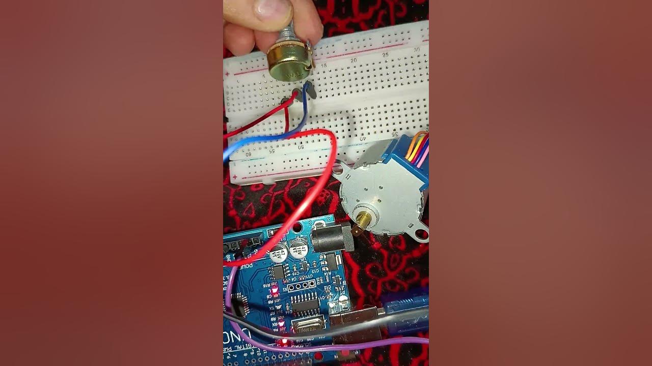 Шаговый двигатель с потонцометром Arduino Arduinoproject Diy Voiceeffects Youtube