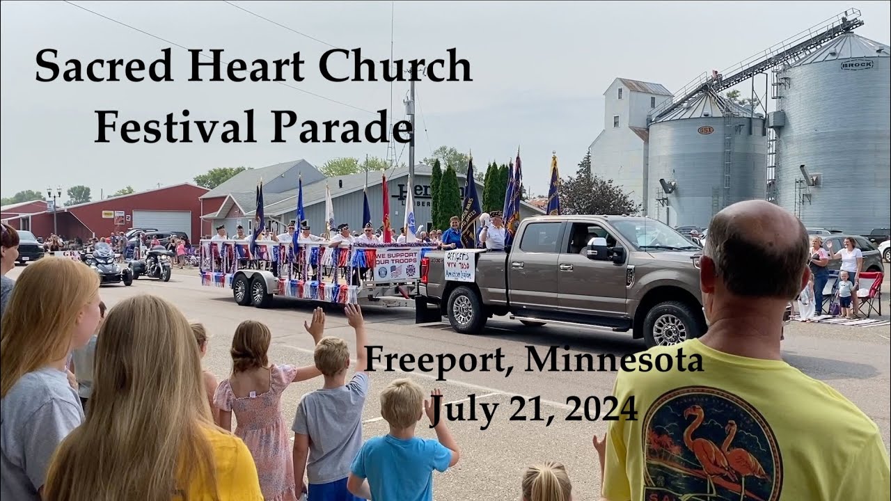 Sacred Heart Church Festival Parade. Freeport, Minnesota. July 21, 2024 ...