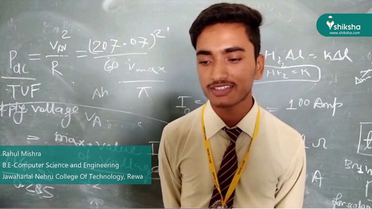 Jawaharlal Nehru College Of Technology, Rewa - College Review by the ...