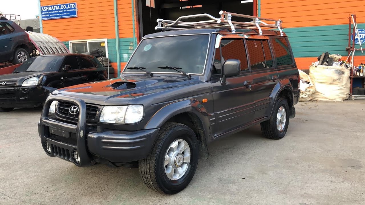 HYUNDAI GALLOPER II 2U446540 -M/T+DIESEL+L.SEATS+4WD (SOLD OUT) - YouTube