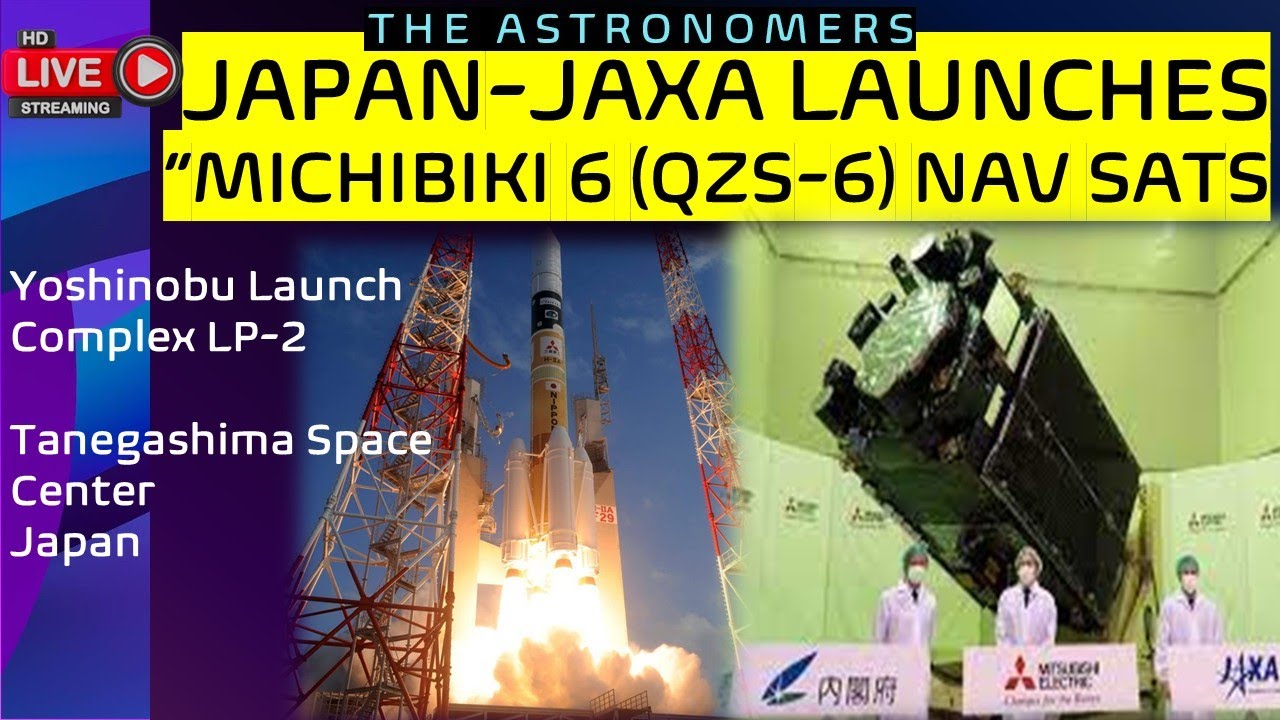 🚀LIFTOFF! JAXA (Japan Aerospace) Launches MICHIBIKI 6 QZS-6 Navigation Sats! - YouTube