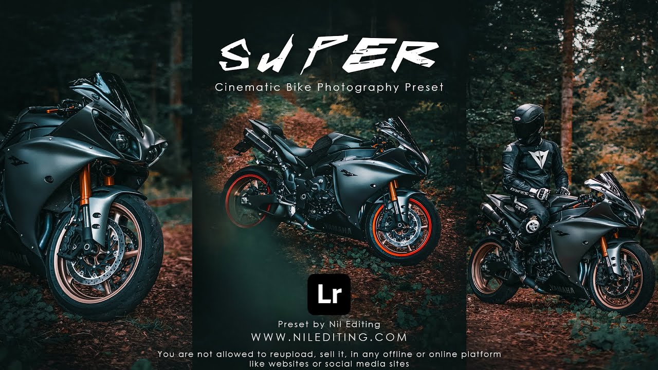 How to Edit Professional Cinematic Bike Photography | Mobile Lightroom ...