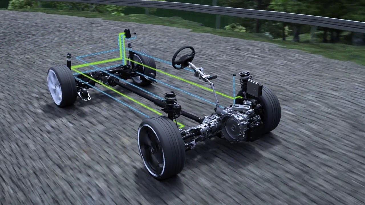 Audi A3 Sportback - adaptive suspension and quattro drive Animation ...