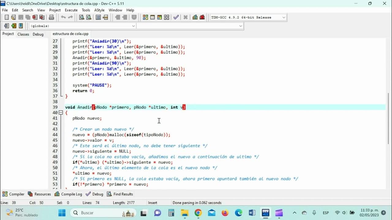 ESTRUCTURA DE DATOS COLAS - YouTube