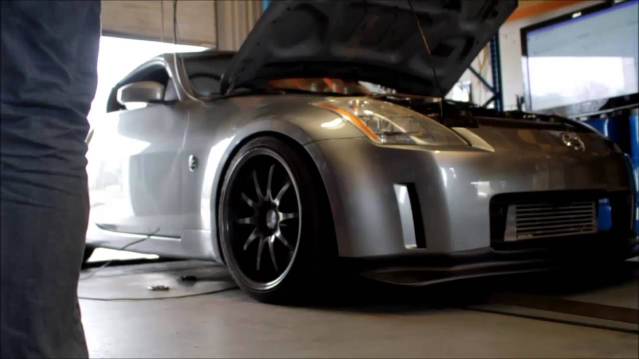 Supercharged 350z Dyno tuning 475 whp. - YouTube