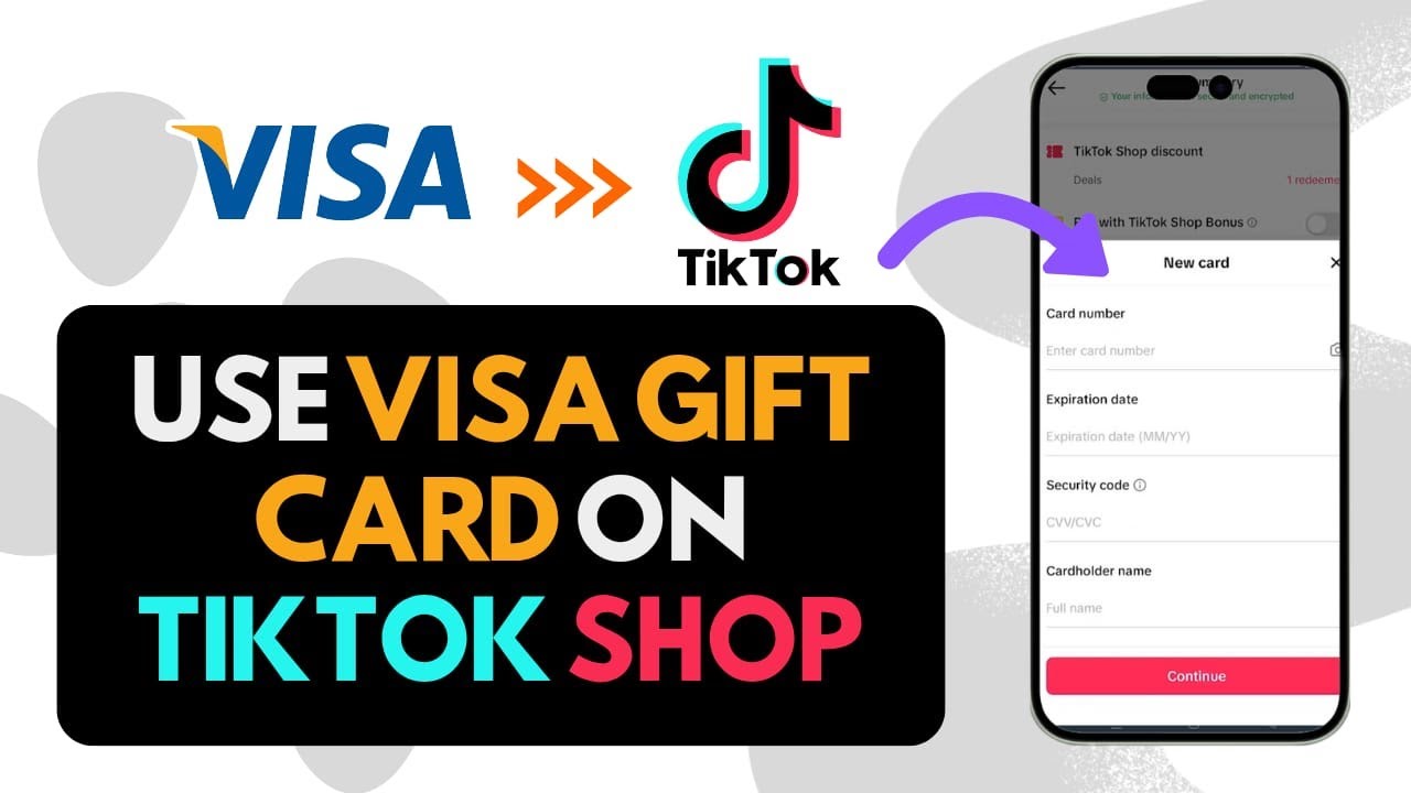 How to Use a Visa Gift Card on TikTok Shop | Easy Steps Tutorial - YouTube