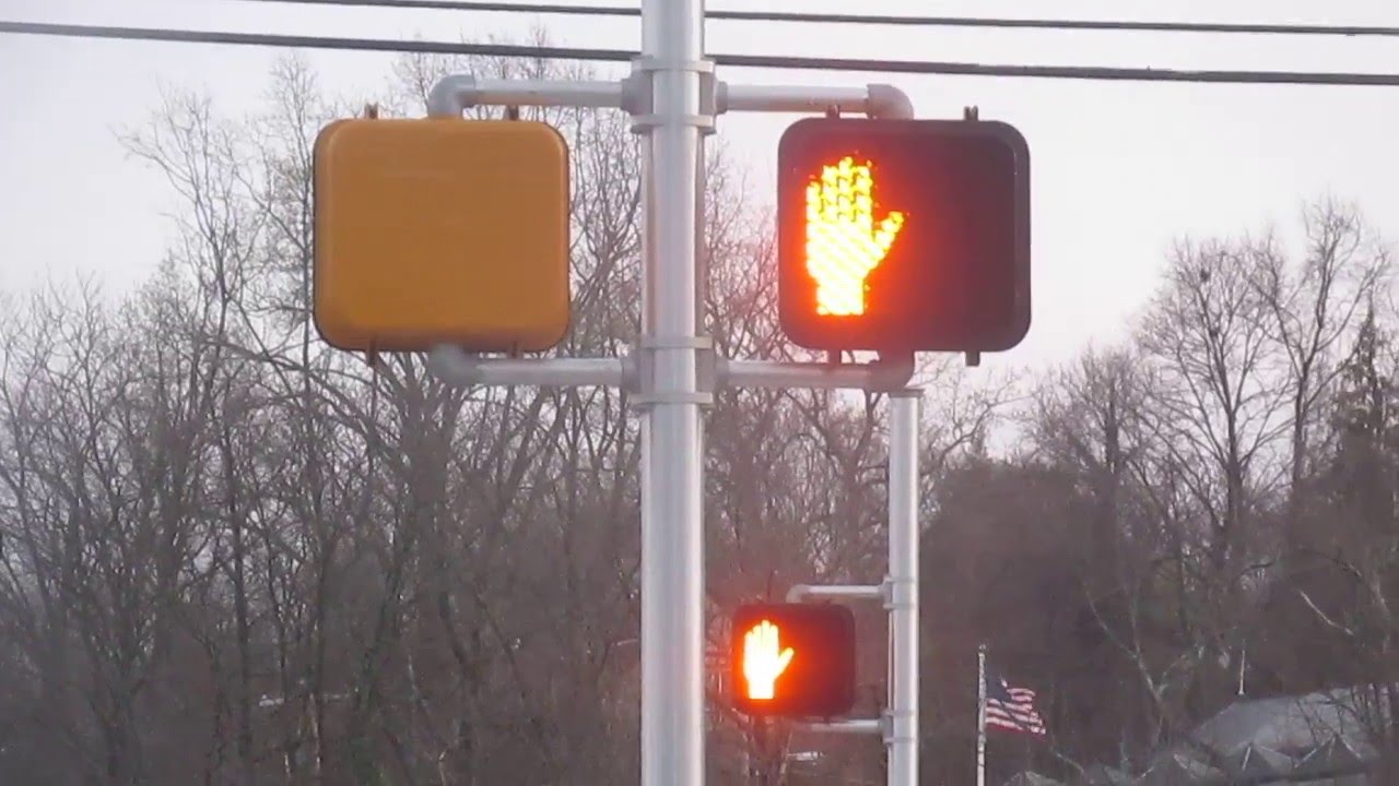LED Countdown Walk Signals In Jenkintown, PA - YouTube