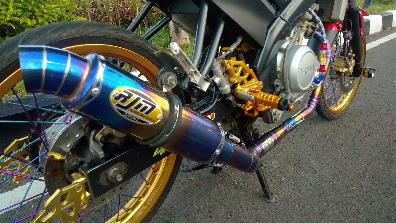 Review Knalpot RJM Racing In Yamaha Vixion - YouTube
