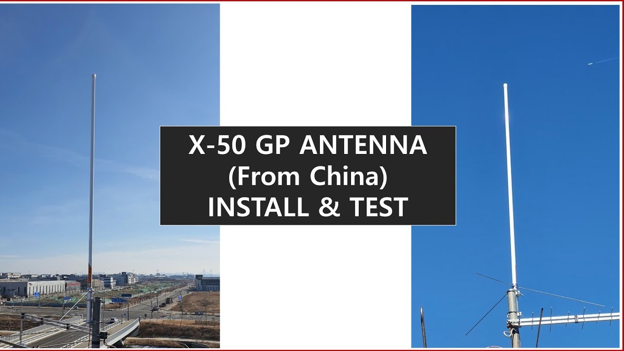 X-50 GP Antenna Install & Test - YouTube