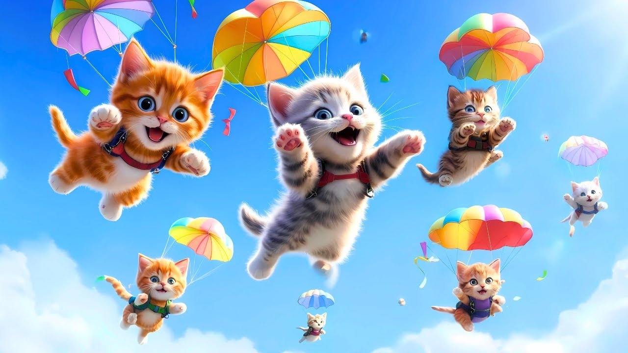 5 Little Kittens | Fun Song for Kids | Cute Nursery Rhymes for Toddlers ...