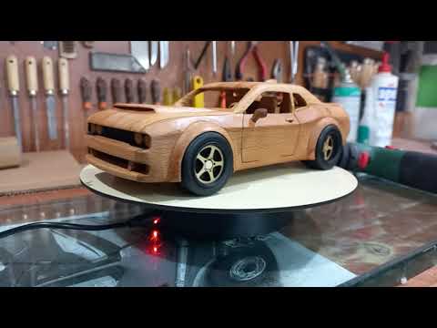 Dodge Challenger Damon Srt Handmade Wooden Model