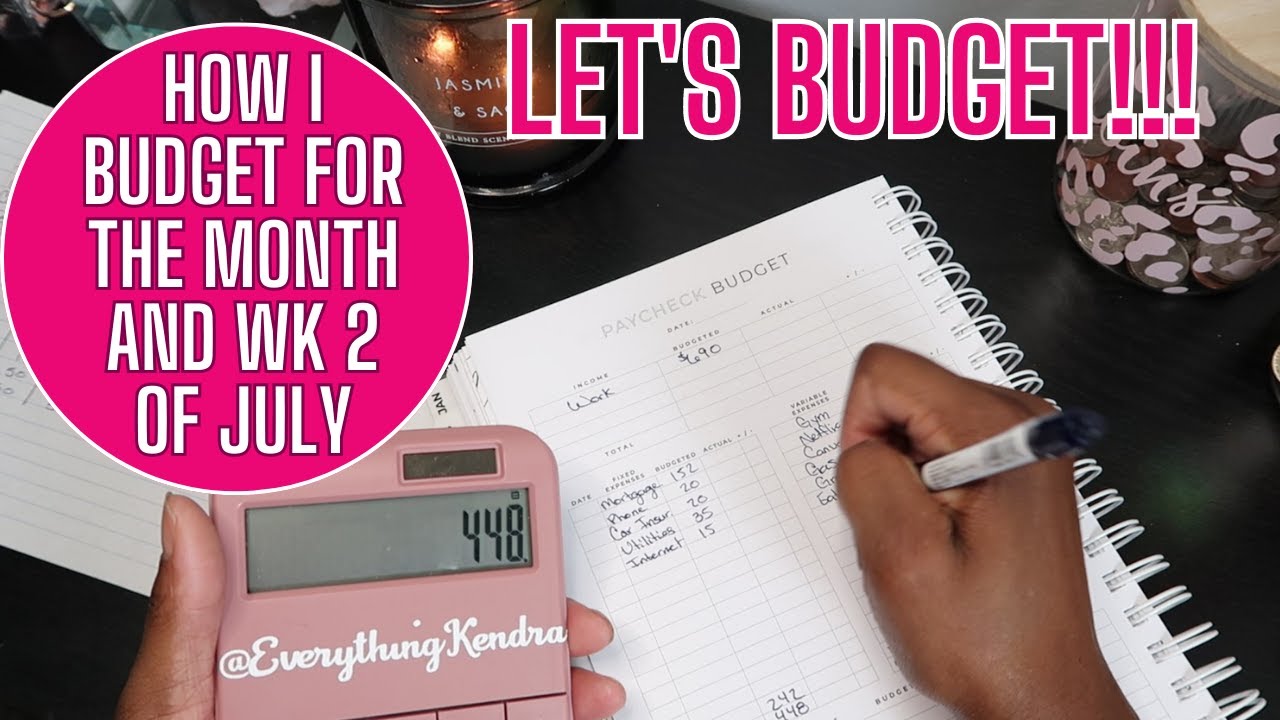 How I do my monthly/weekly budget | July paycheck #2 #budget # ...