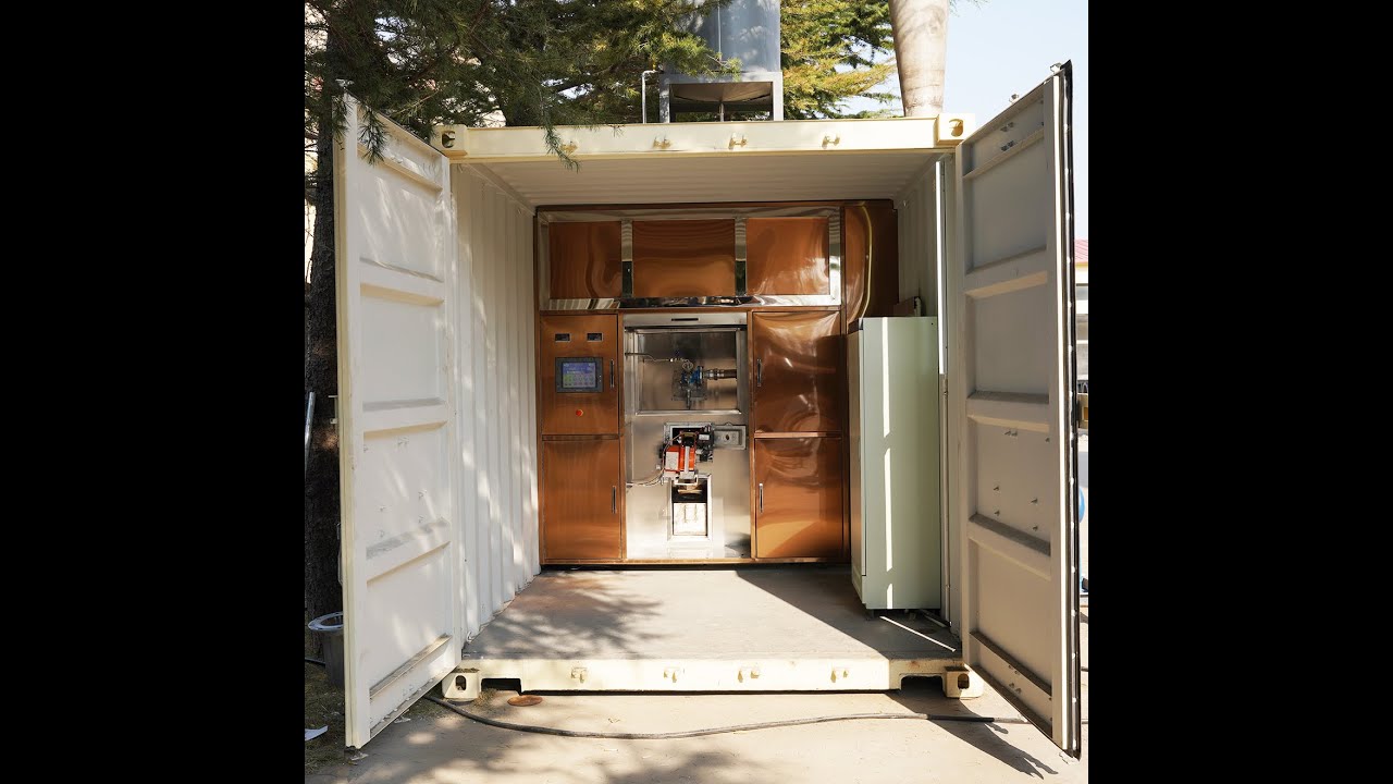 mobile cremation machine in container movable for pet and animal ...