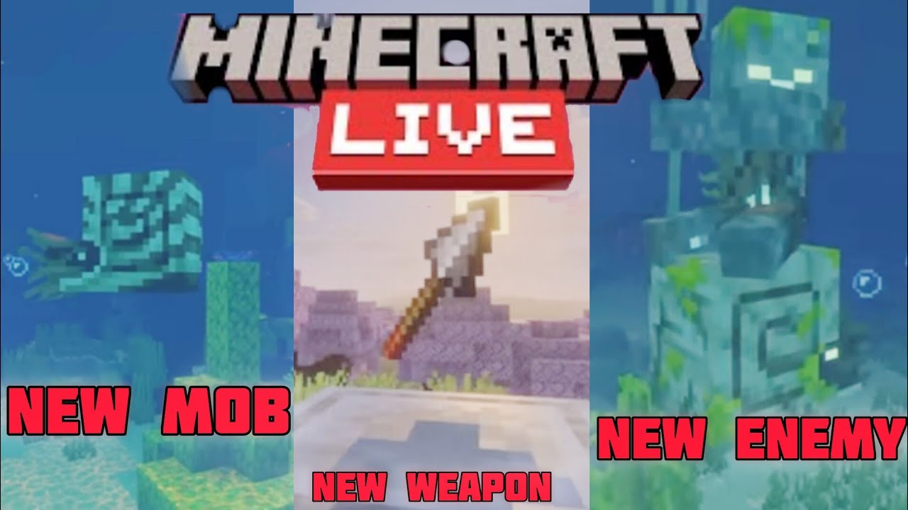 NEW NAUTILUS MOB, SPEAR, NEW COMBAT - All updates of Minecraft Live ...