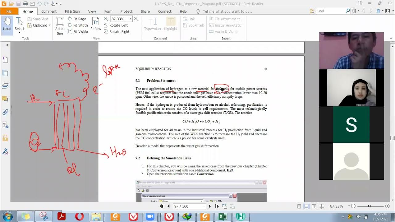 Simulasi Proses (Equilibrium Reactor) - YouTube