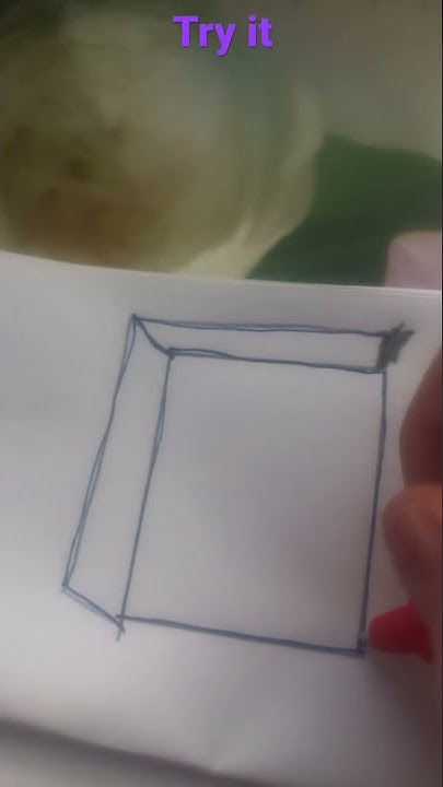 How to draw a cube step by step - YouTube