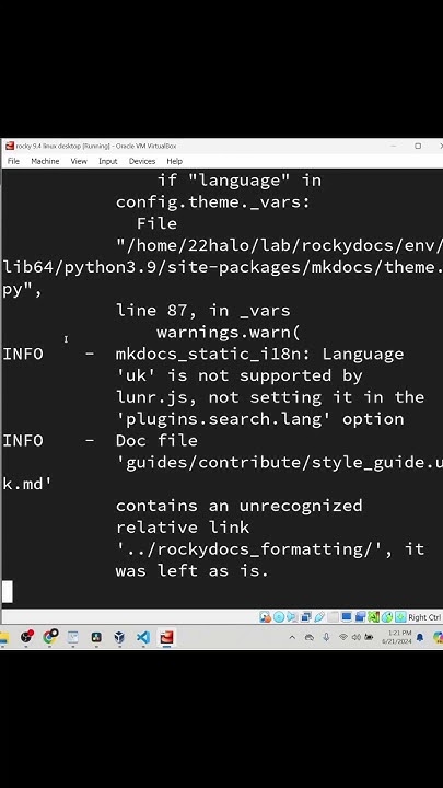 How to Set Up Rocky Docs Website Locally Using Python Virtual Environment (venv) - Clip 8 - YouTube