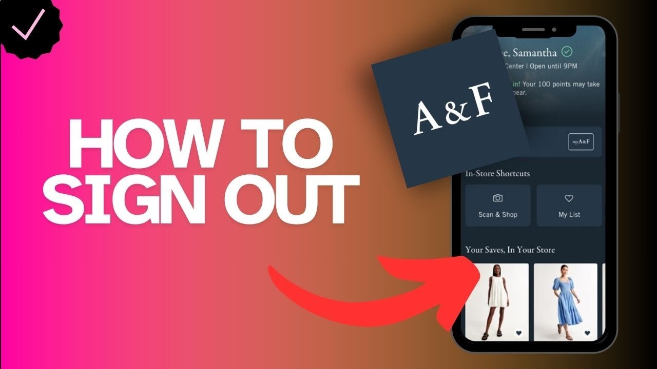 How to sign out of your account in the Abercrombie & Fitch app? - YouTube