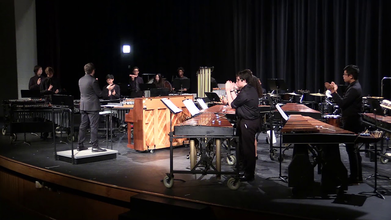NGHS Spring Percussion - 9th Grade - El Caribe - YouTube