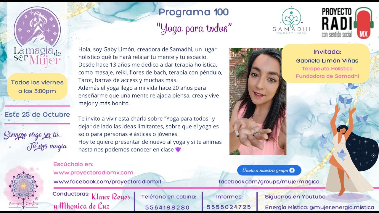 La Magia de Ser Mujer. Programa 100. Yoga para todos. - YouTube