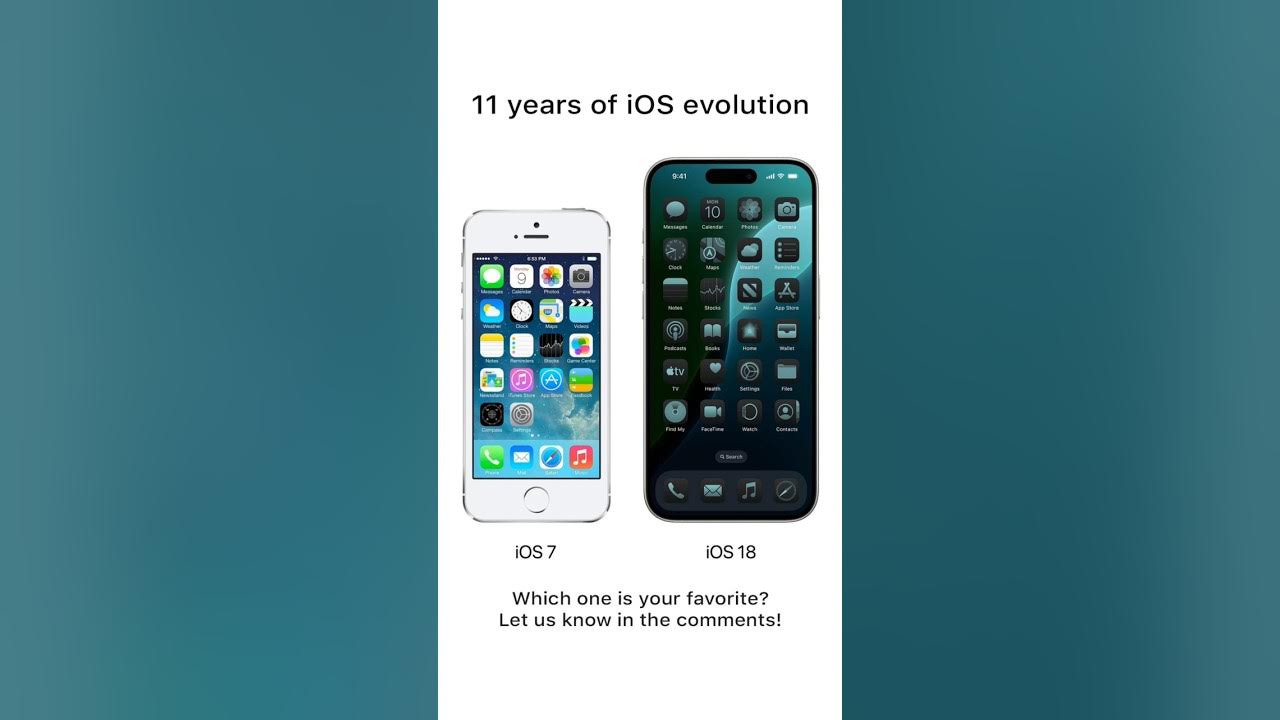 iOS 7 vs iOS 18 - YouTube