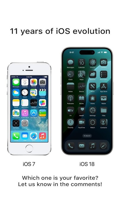 iOS 7 vs iOS 18 - YouTube