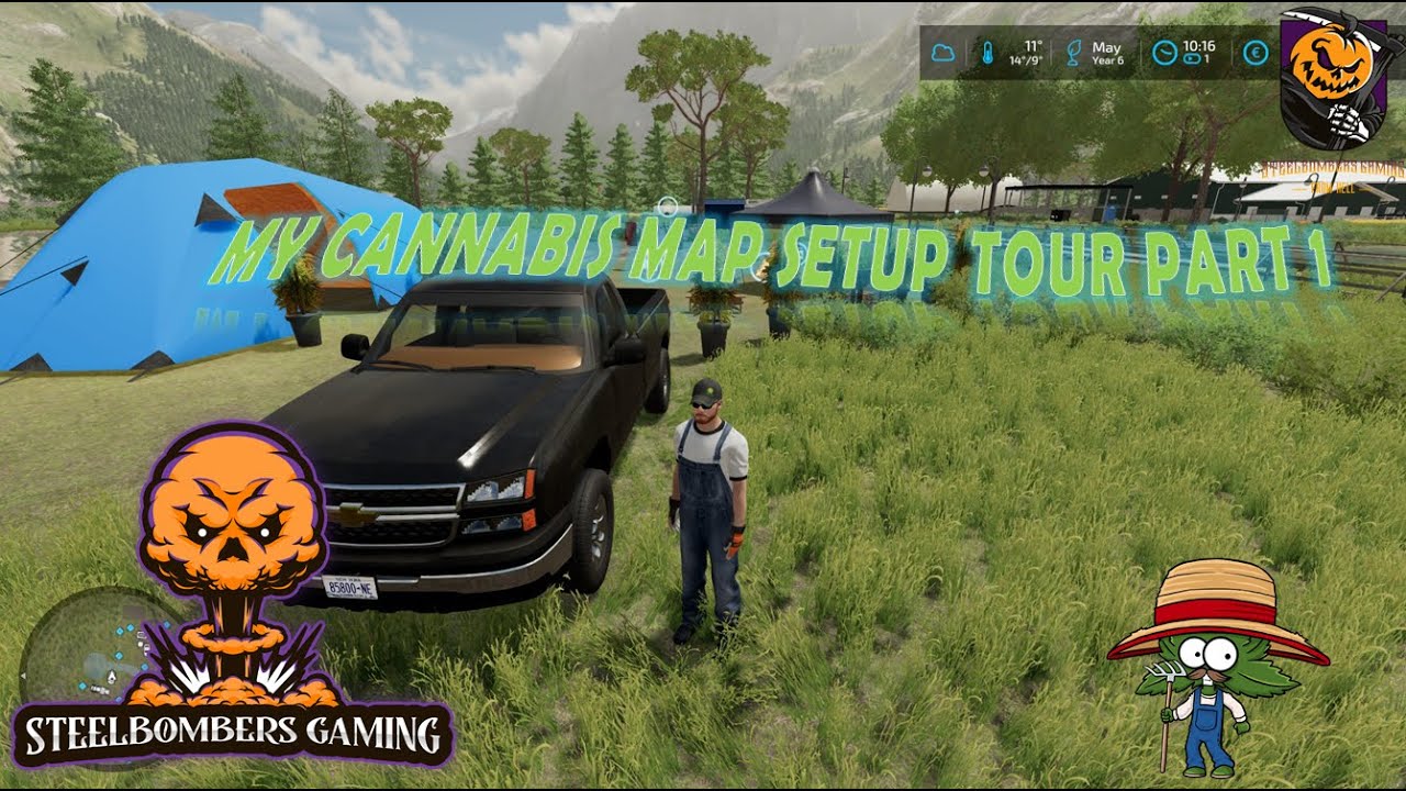 My Cannabis Map Setup Tour Part 1/#fs22 /#farmingsimulator22 - YouTube