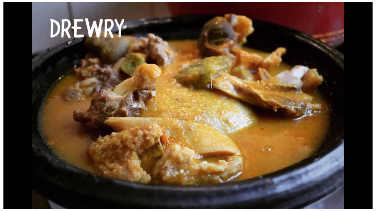 FRESH PLANTAIN FUFU WITH SOUP?🤔 RECIPE AND OPINION - YouTube