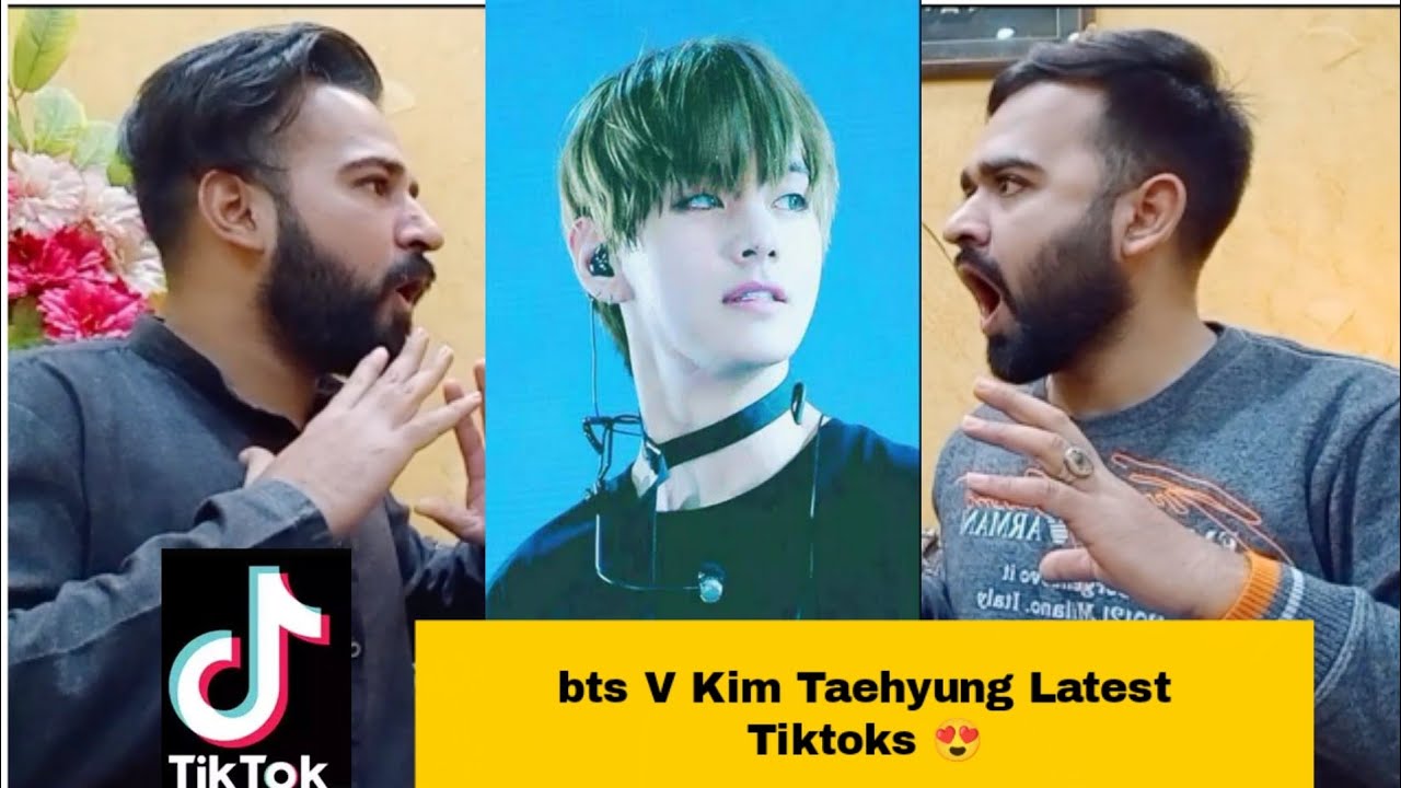 Pakistani reaction to BTS V Kim Taehyung Latest Tiktoks compilation 😍|# ...
