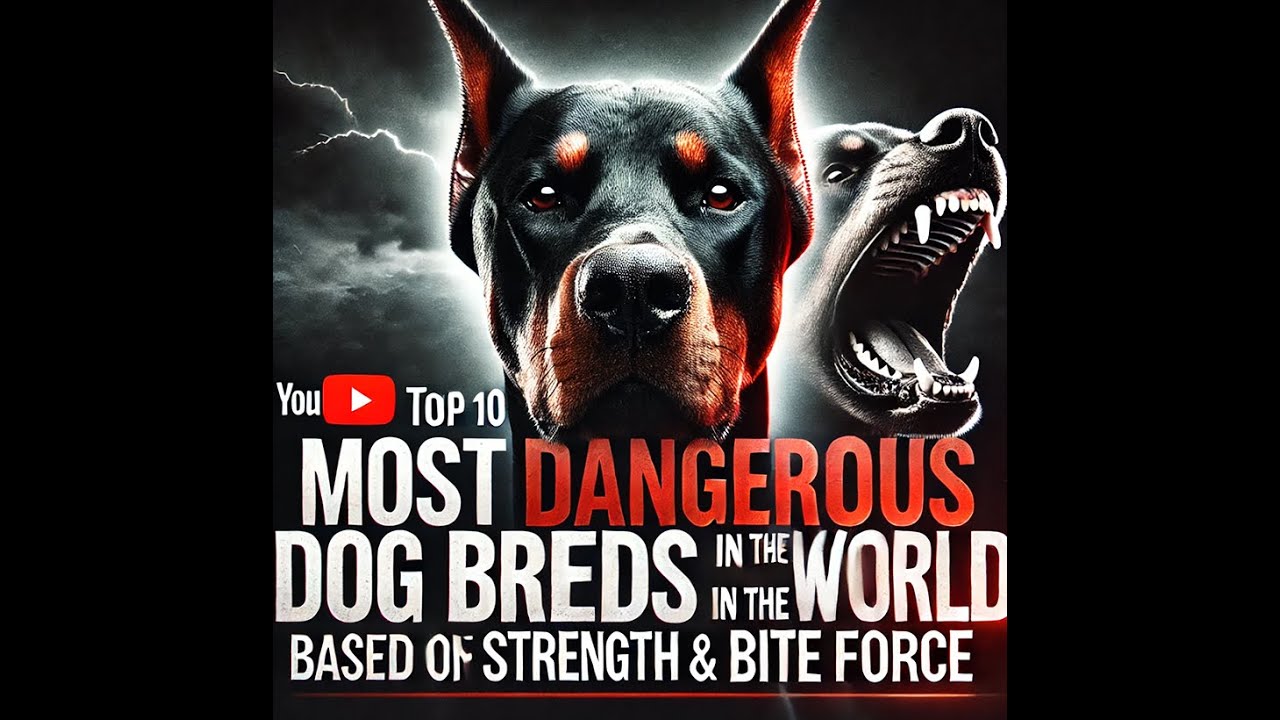 🐕 Top 10 Most Dangerous Dog Breeds in the World! 😱 (Strongest Bite ...
