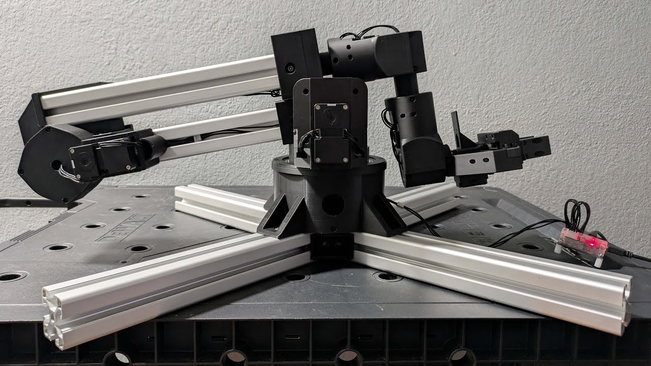 I built a relatively cheap robotic arm - YouTube