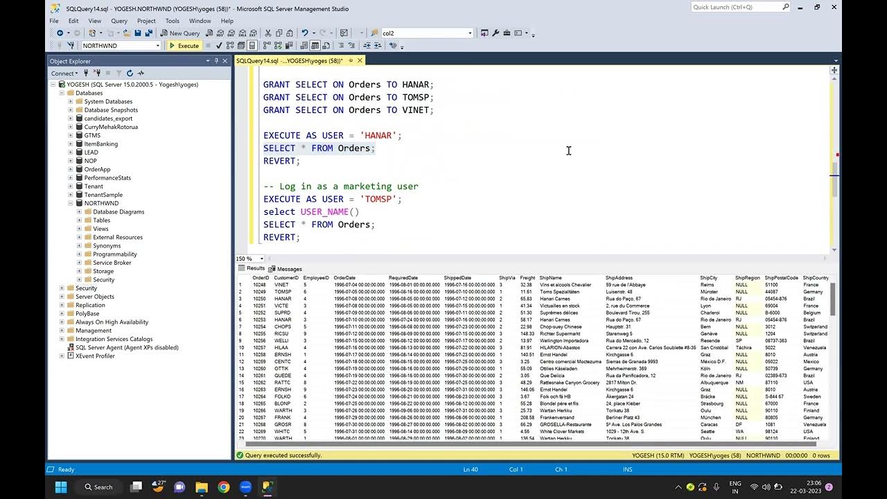 Implementing Row Level Security on SQL Server - YouTube