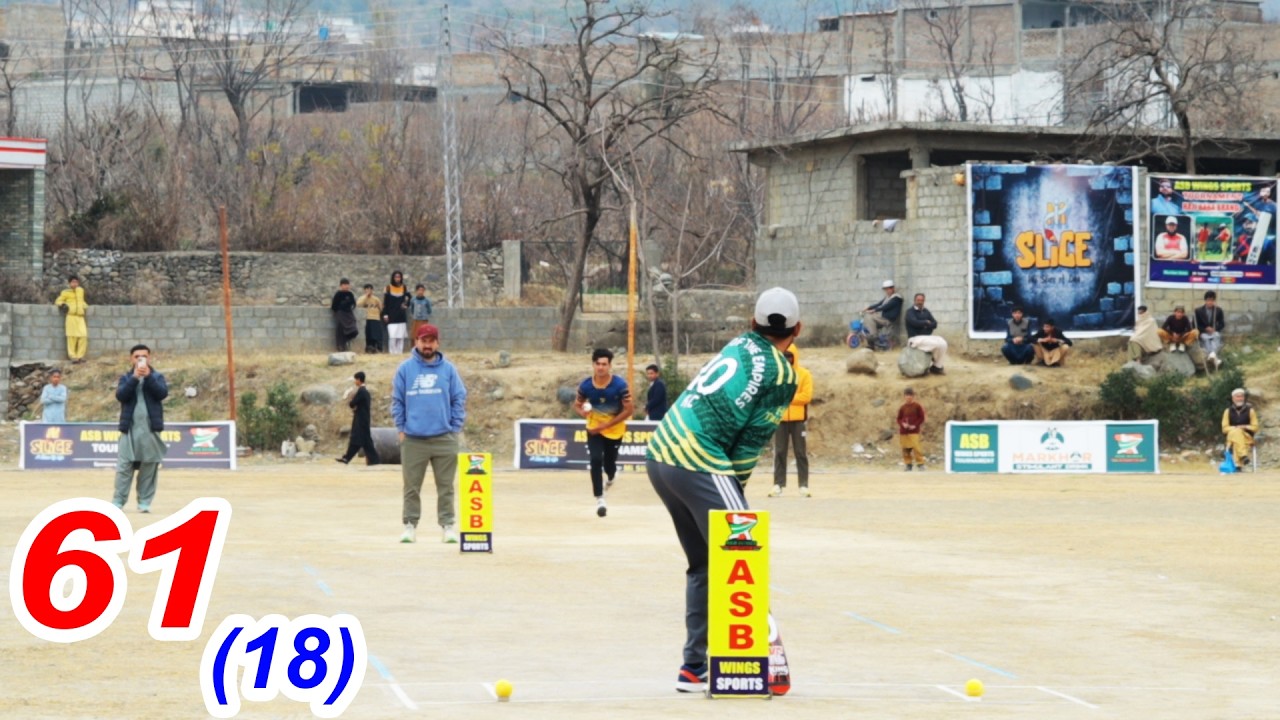 61 RUNS NEED 18 BALLS KHURRAM CHAKWAL SARMAD HAMEED VS UMAIR BUTT SAMAD ...