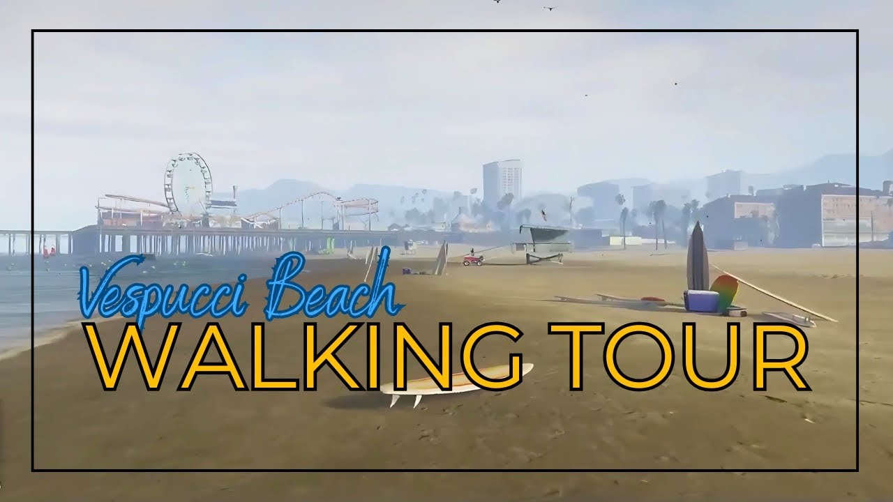 Walking in Vespucci Beach | No Talking | Ambient Walking Tour | Sound ...