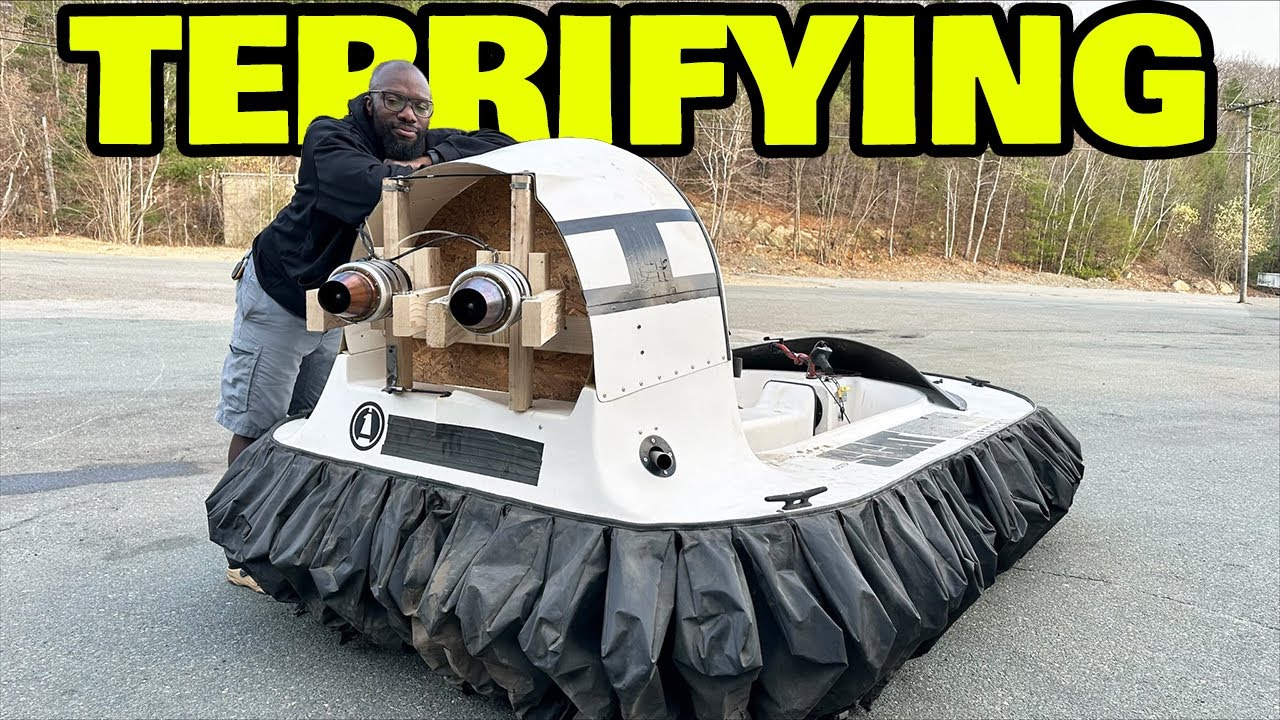 We built the worlds first full-size Jet Powered Hovercraft - YouTube
