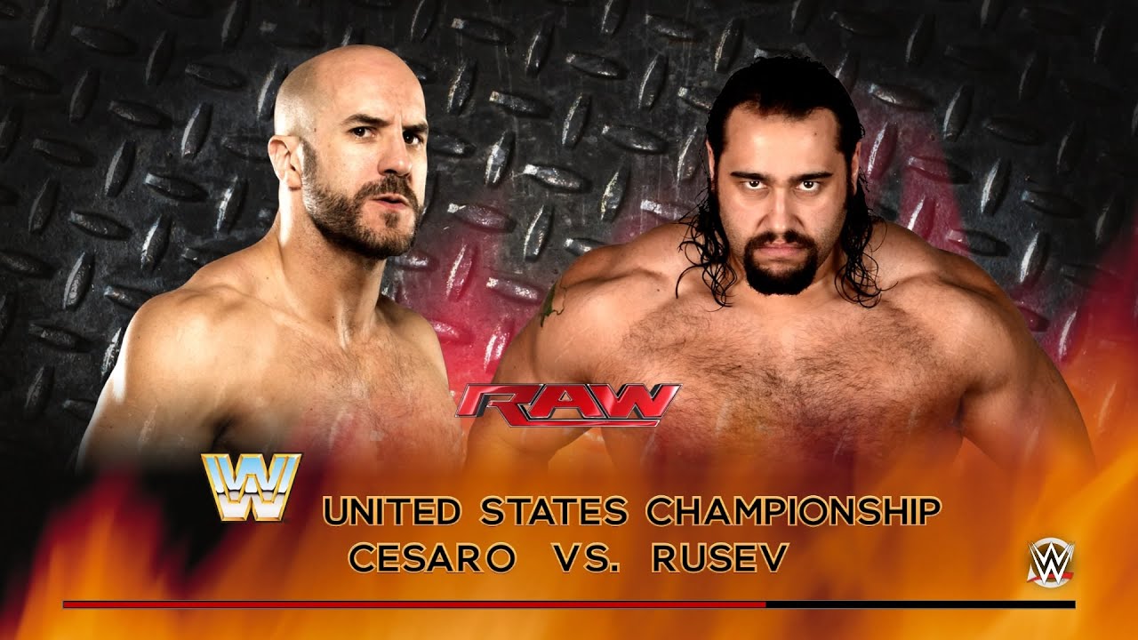 WWE Raw 8/8/16 Rusev vs Cesaro 2K16 Gameplay Results - YouTube