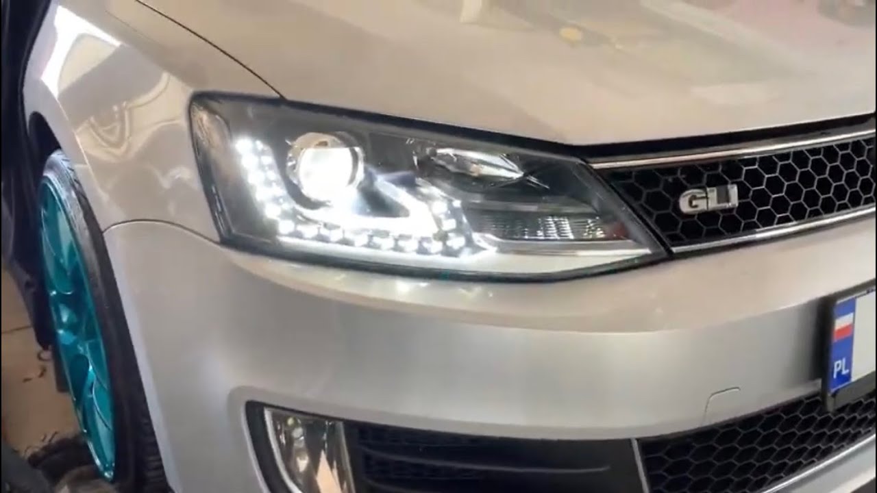 LED Headlight Conversion 2012 VW Jetta GLI - YouTube