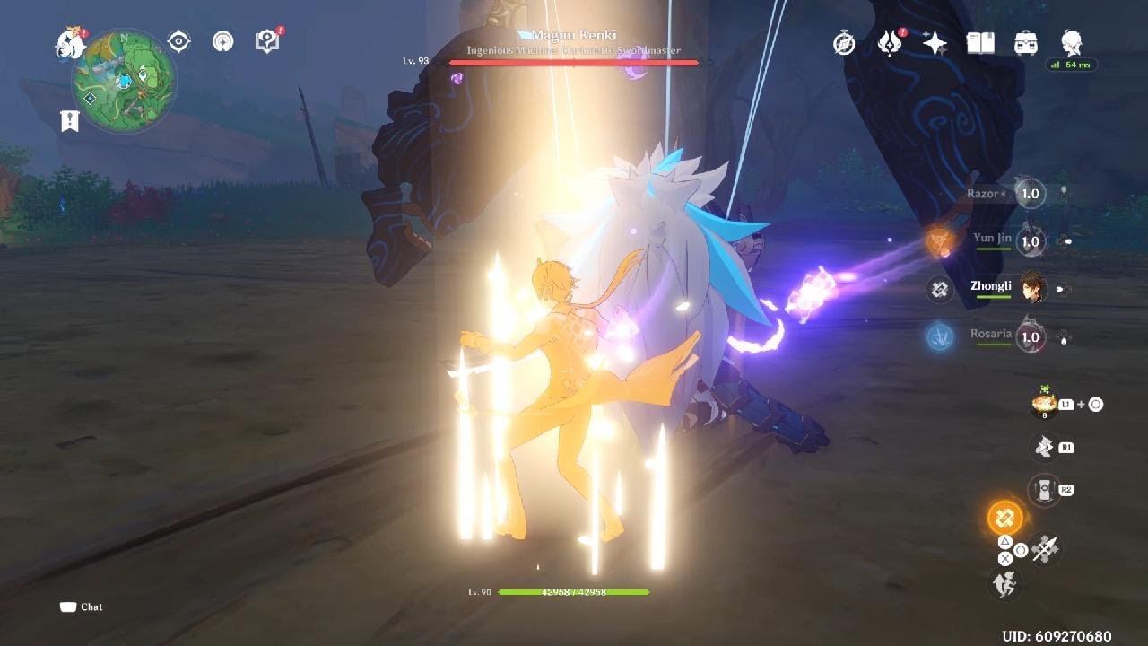 Genshin Impact physical razor test when heavily invested - YouTube