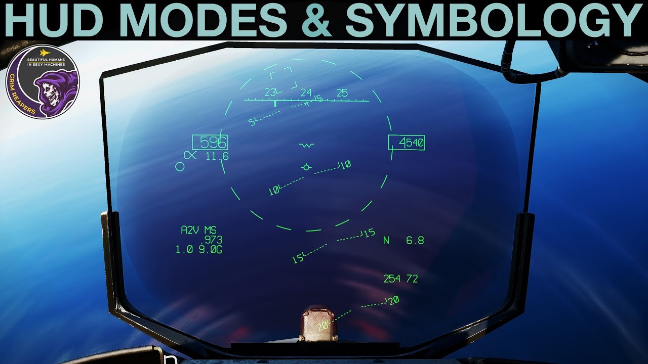 F-15E Strike Eagle: HUD (Modes, Command, Controls, Panel & Symbology) Tutorial | DCS - YouTube